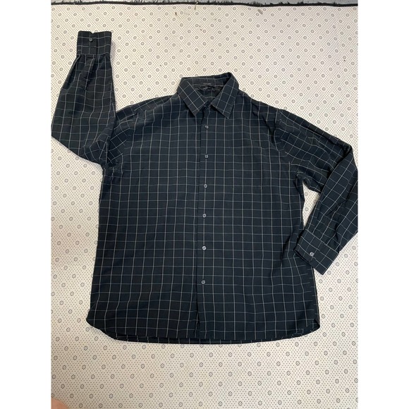 Axist | Shirts | Mens Black Plaid Axist Long Sleeve Dress Shirt Size Xl ...